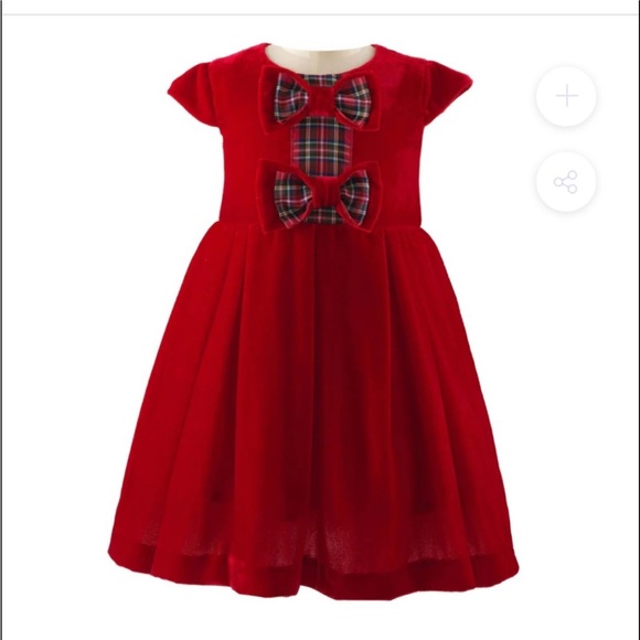 Rachel Riley | Dresses | Nwt Rachel Riley Girls Bow Velvet Holiday ...